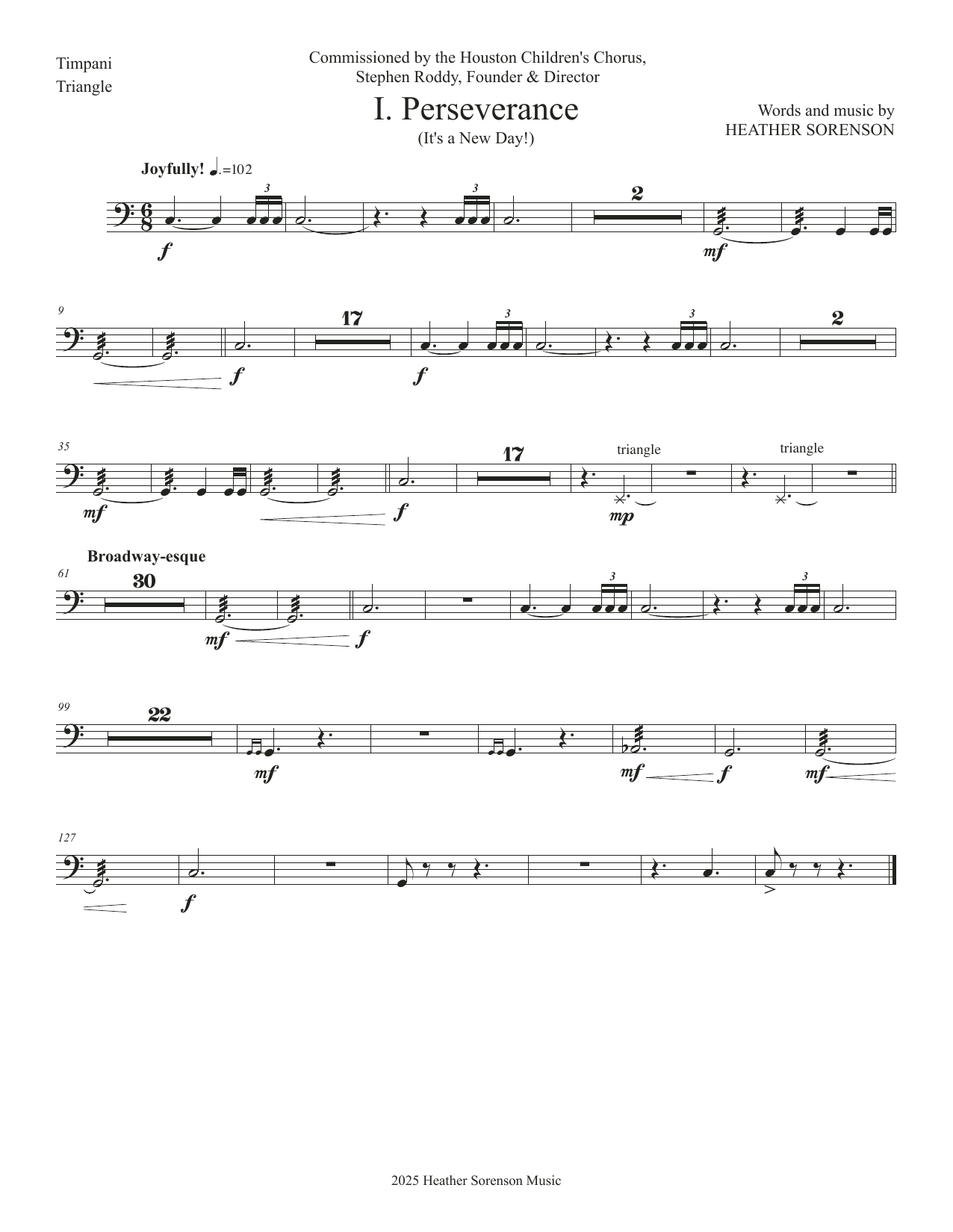 Lessons Learned from Kids - Timpani von Heather Sorenson Noten zum Chor ...