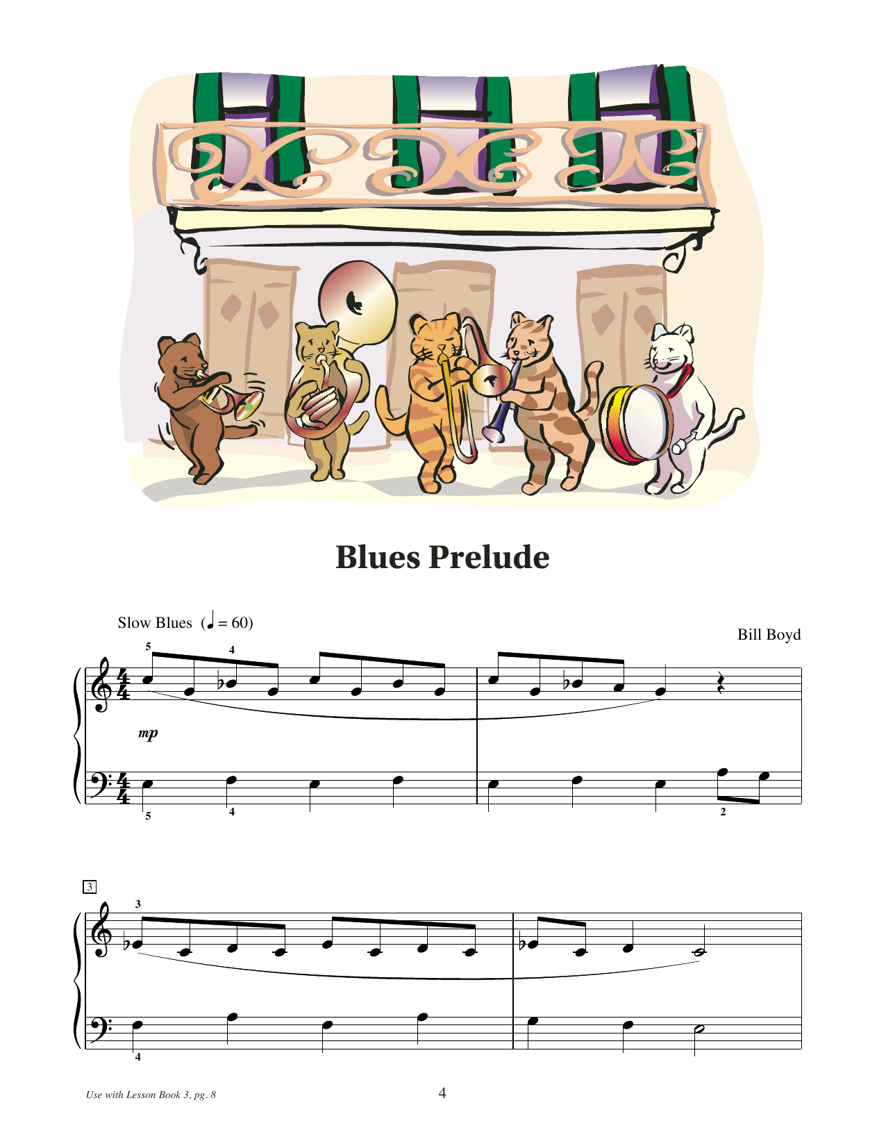 Blues Prelude by Bill Boyd Sheet Music for Educational Piano at Sheet ...