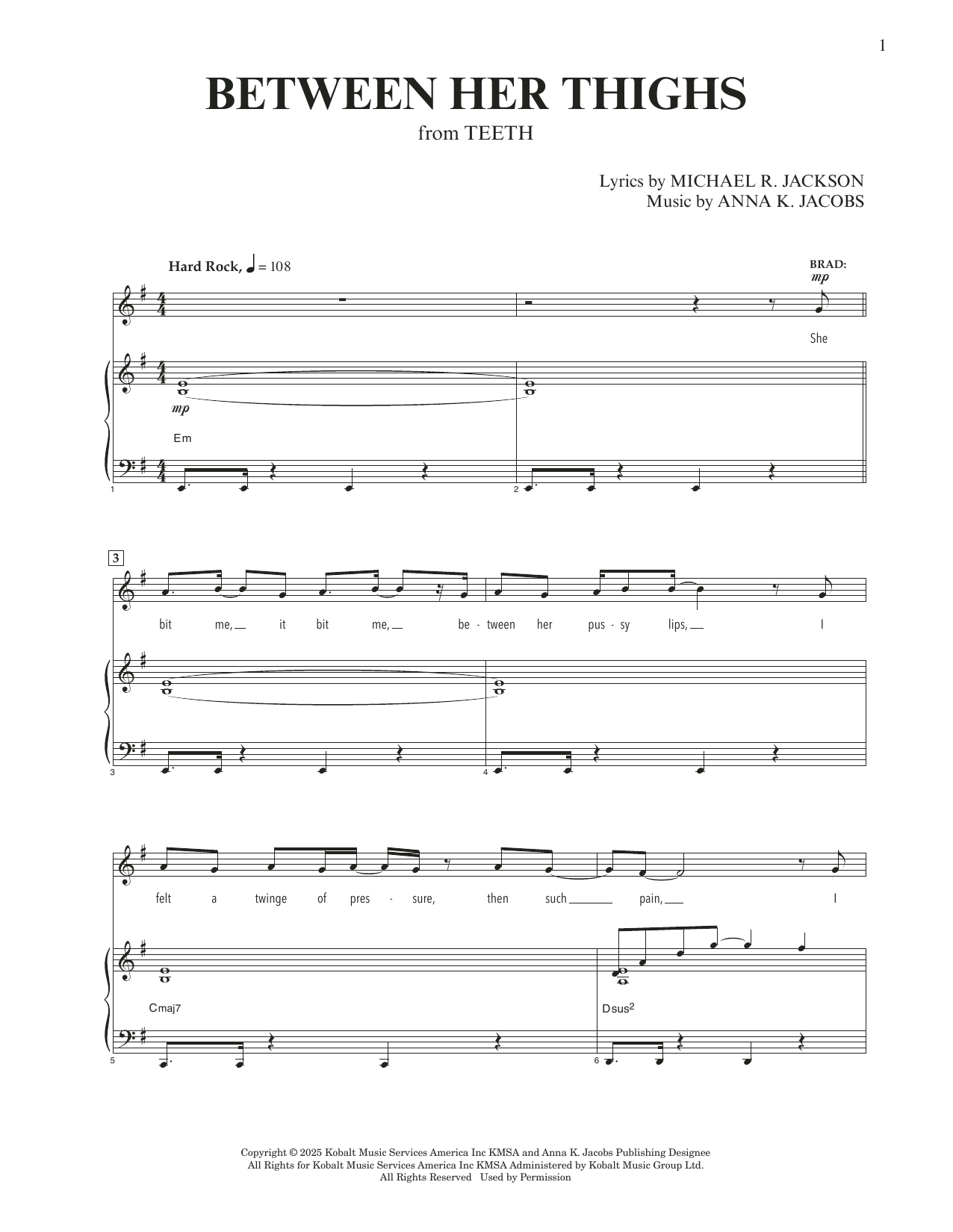 Between Her Thighs (from Teeth) von Anna K. Jacobs and Michael R ...