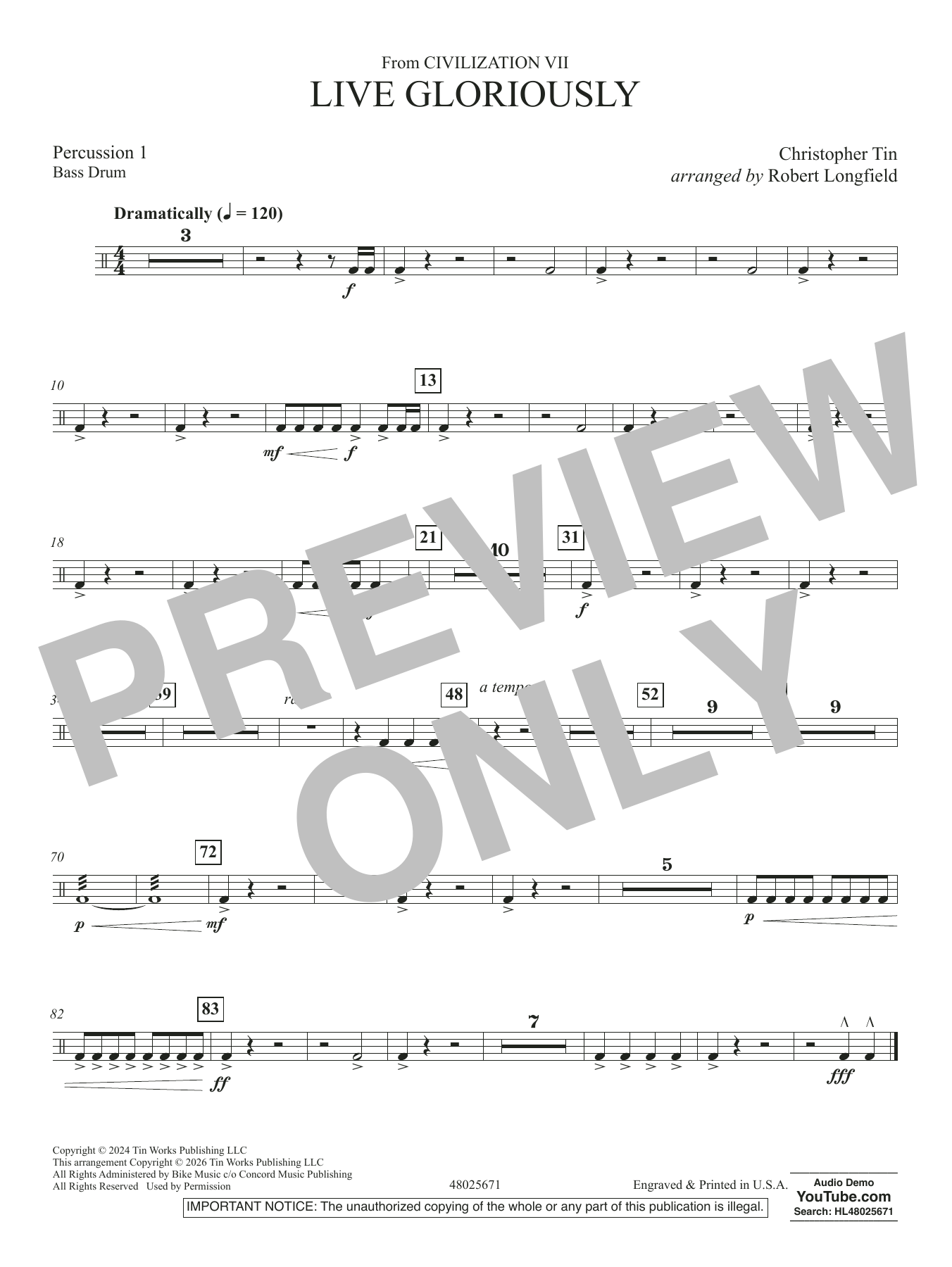 Live Gloriously (from Civilization VII) (arr. Robert Longfield ...