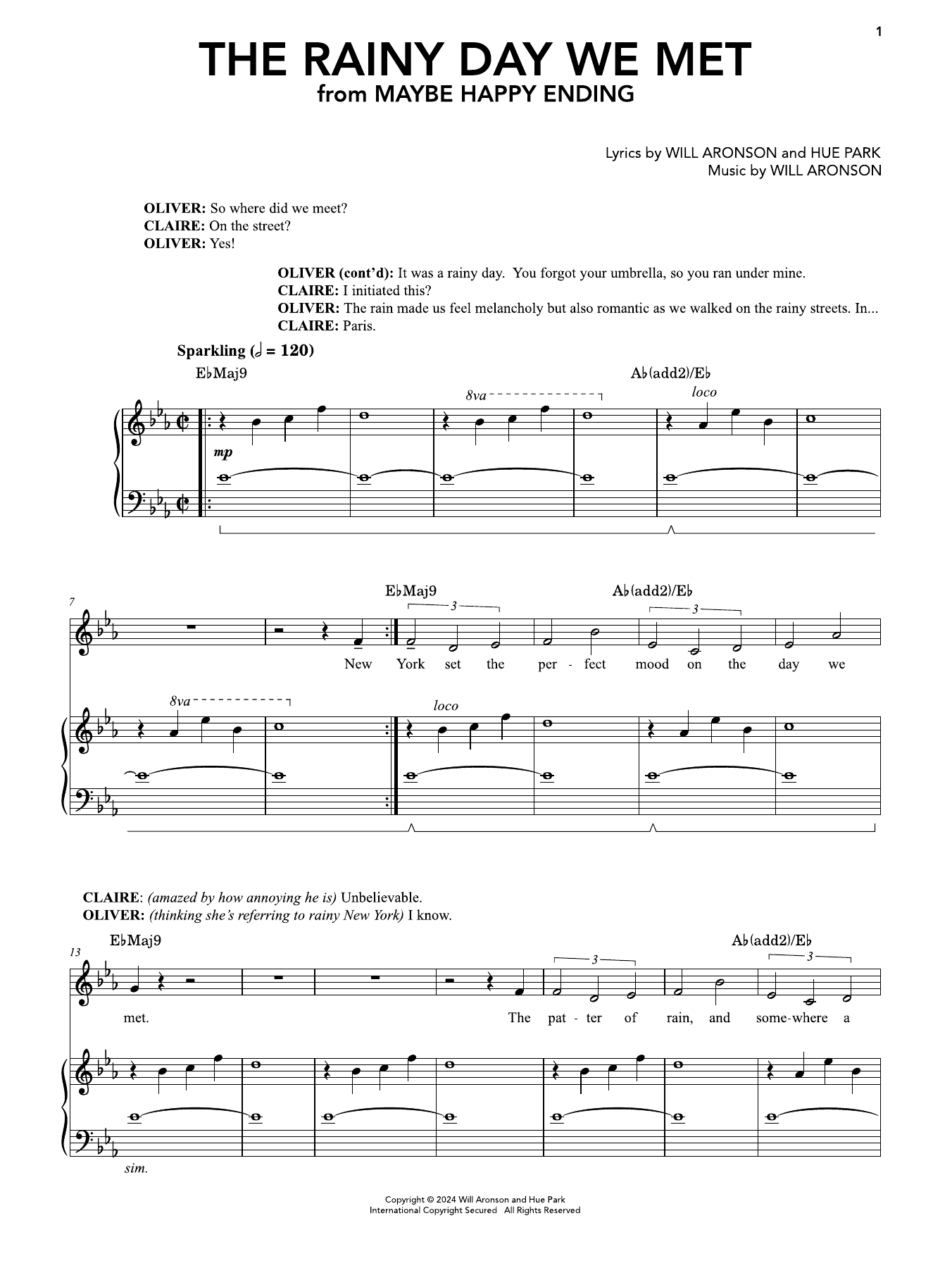 THE RAINY DAY WE MET (FROM MAYBE HAPPY ENDING) POR HUE PARK & WILL ...