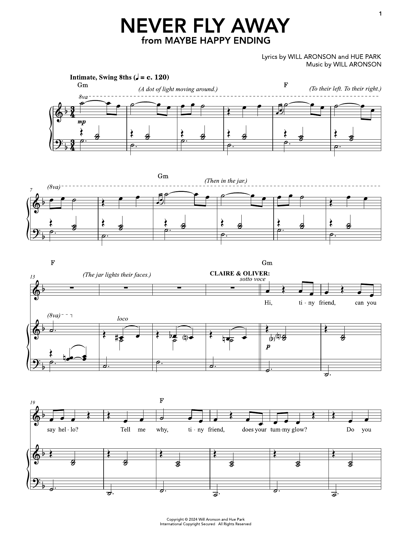 Never Fly Away (from Maybe Happy Ending) by Hue Park & Will Aronson ...