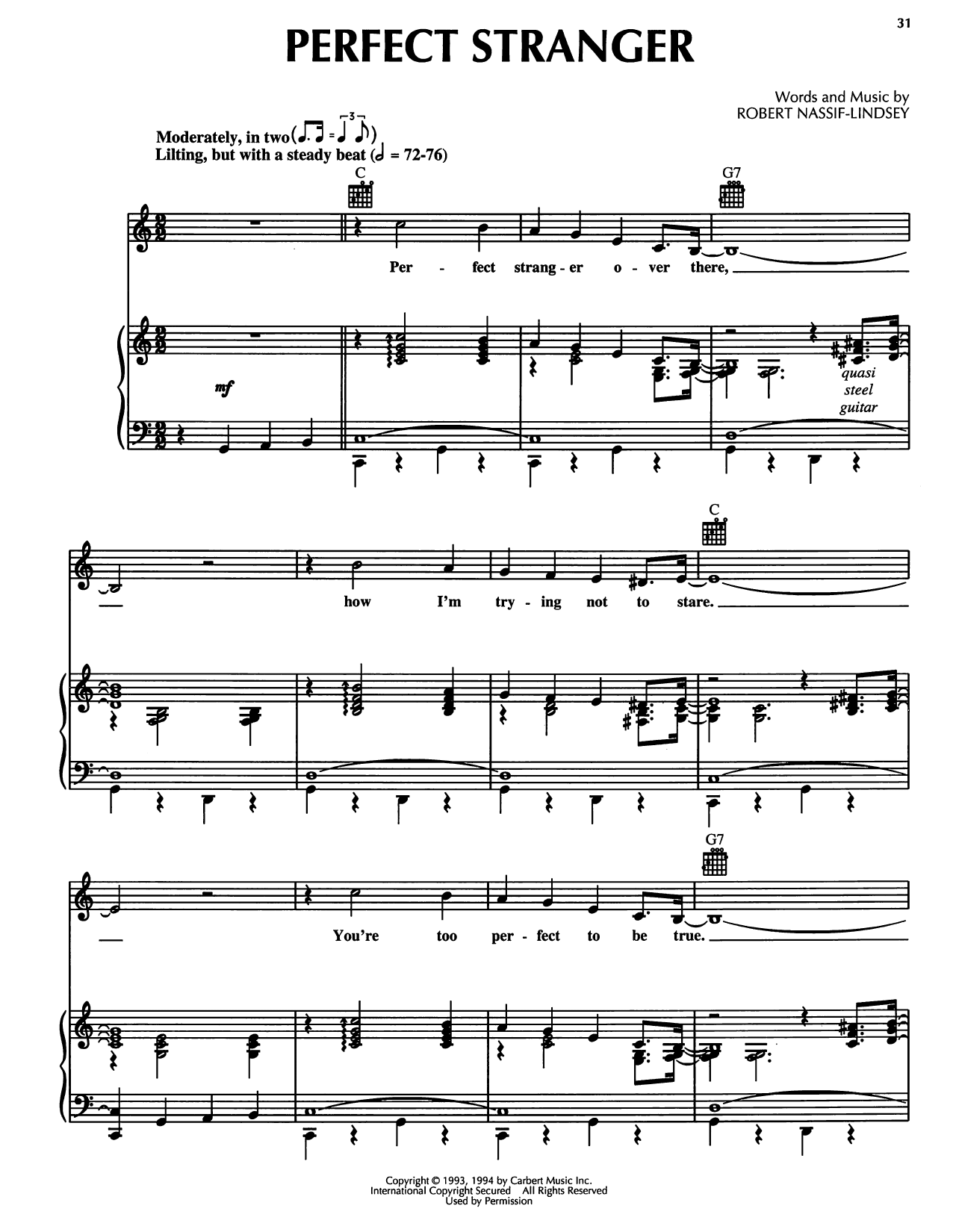 Perfect Stranger (from Honky Tonk Highway) by Robert Nassif-Lindsey ...