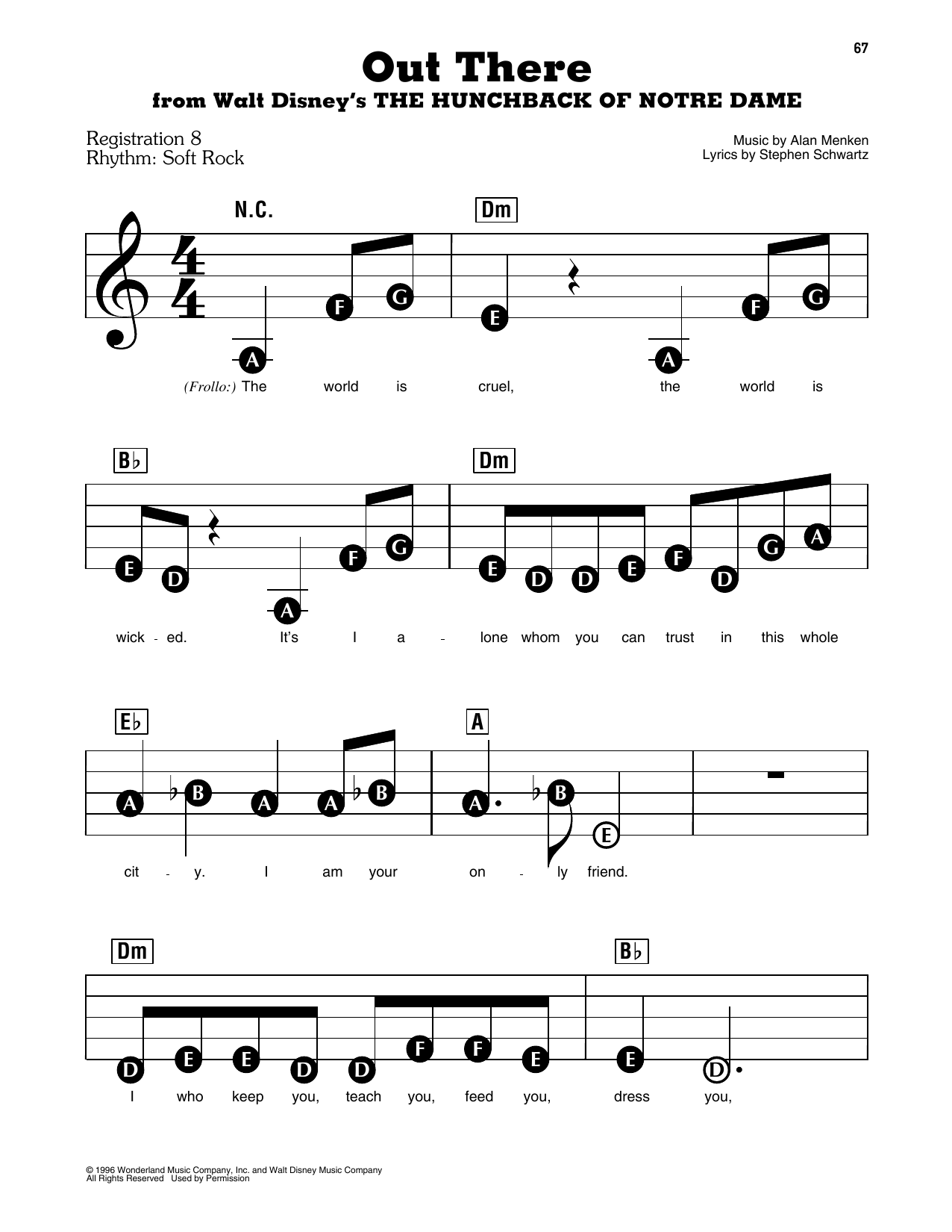 Out There (from The Hunchback Of Notre Dame) por Stephen Schwartz ...