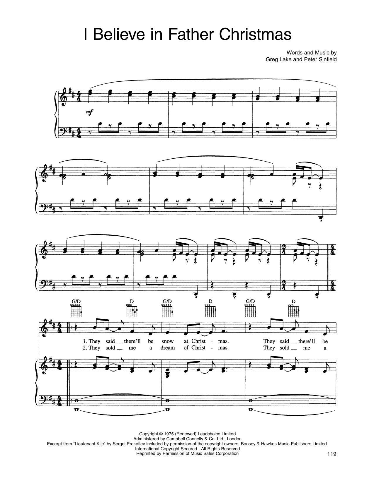 I Believe In Father Christmas por Susan Boyle Partituras para Piano ...