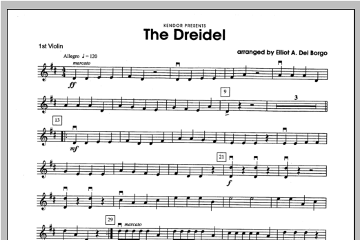 Dreidel Song Piano Sheet Music