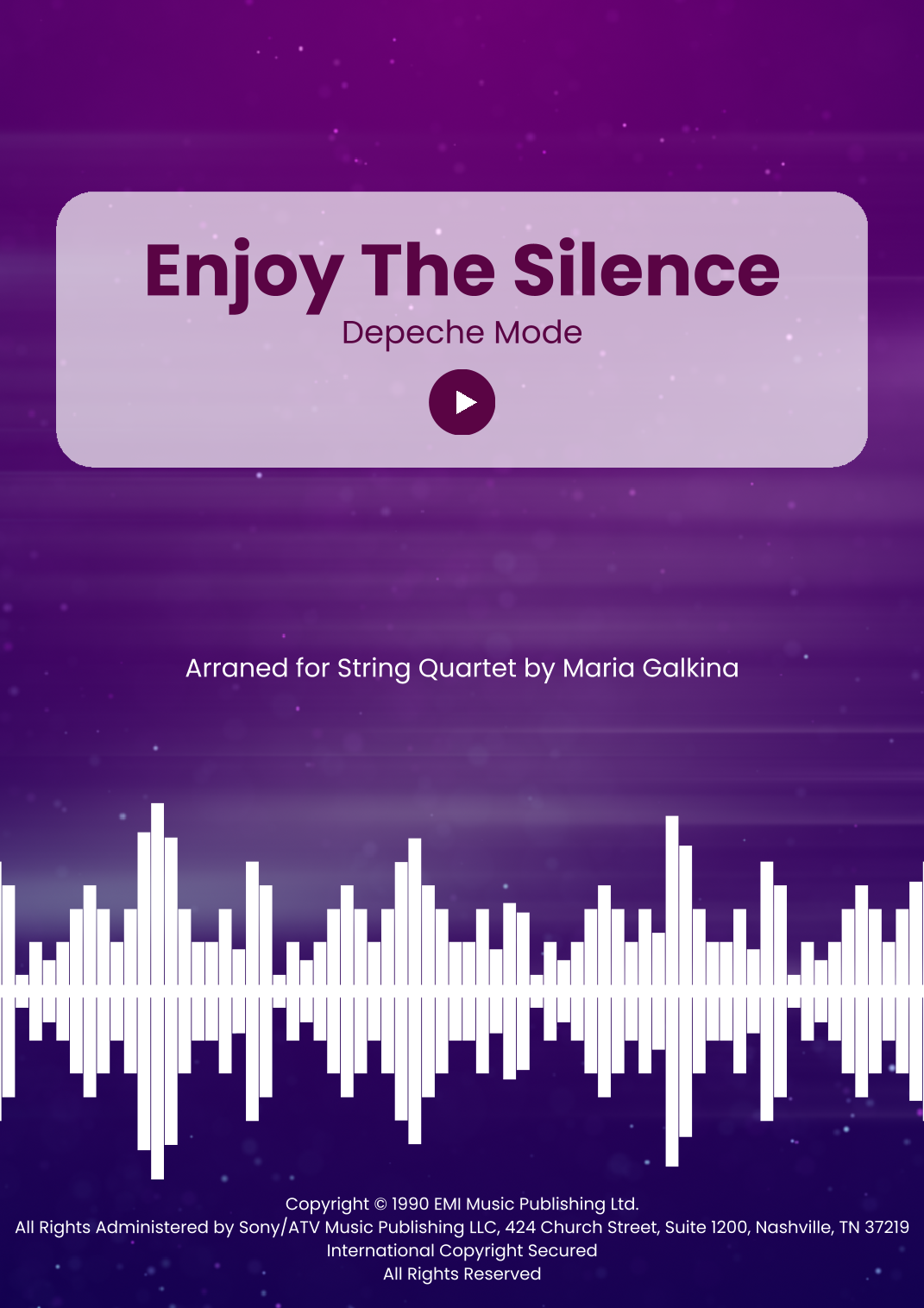 Enjoy The Silence (arr. Maria Galkina) von Depeche Mode Noten zum ...