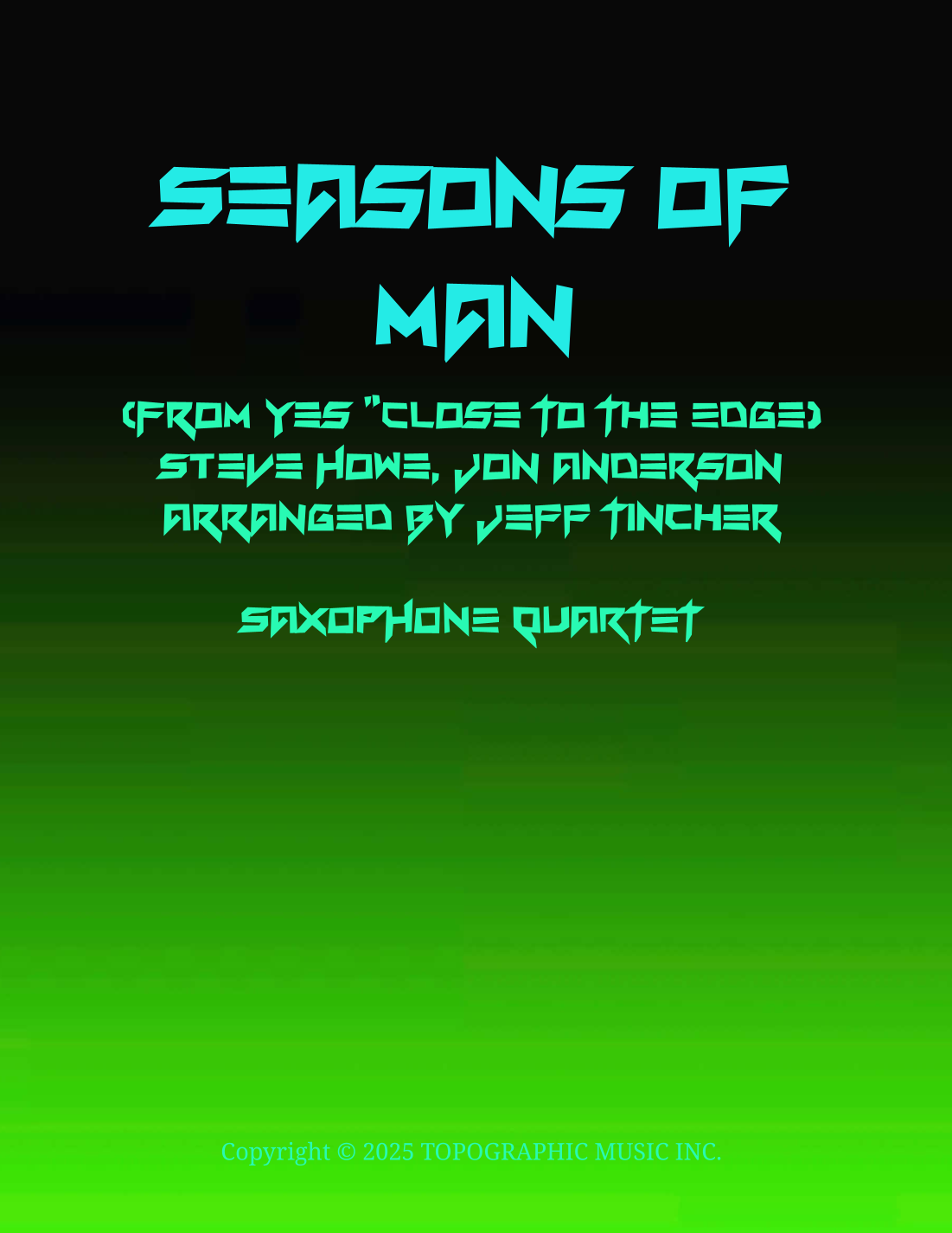 Seasons Of Man (arr. Jeff Tincher) by Steve Howe Sheet Music for ...