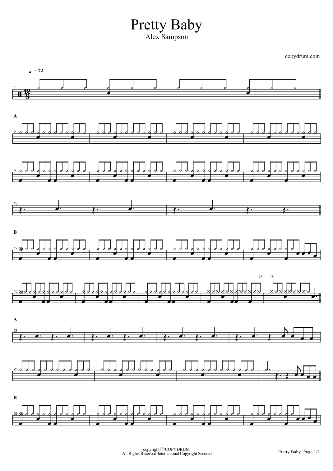 Pretty Baby (French Version) Feat John Nathaniel (arr. COPYDRUM) by ...