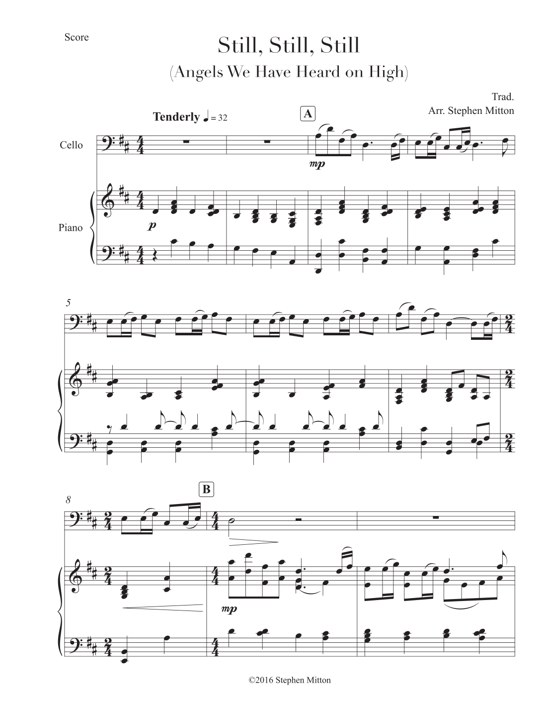 Still, Still, Still (Angels We Have Heard on High) (arr. Stephen Mitton ...