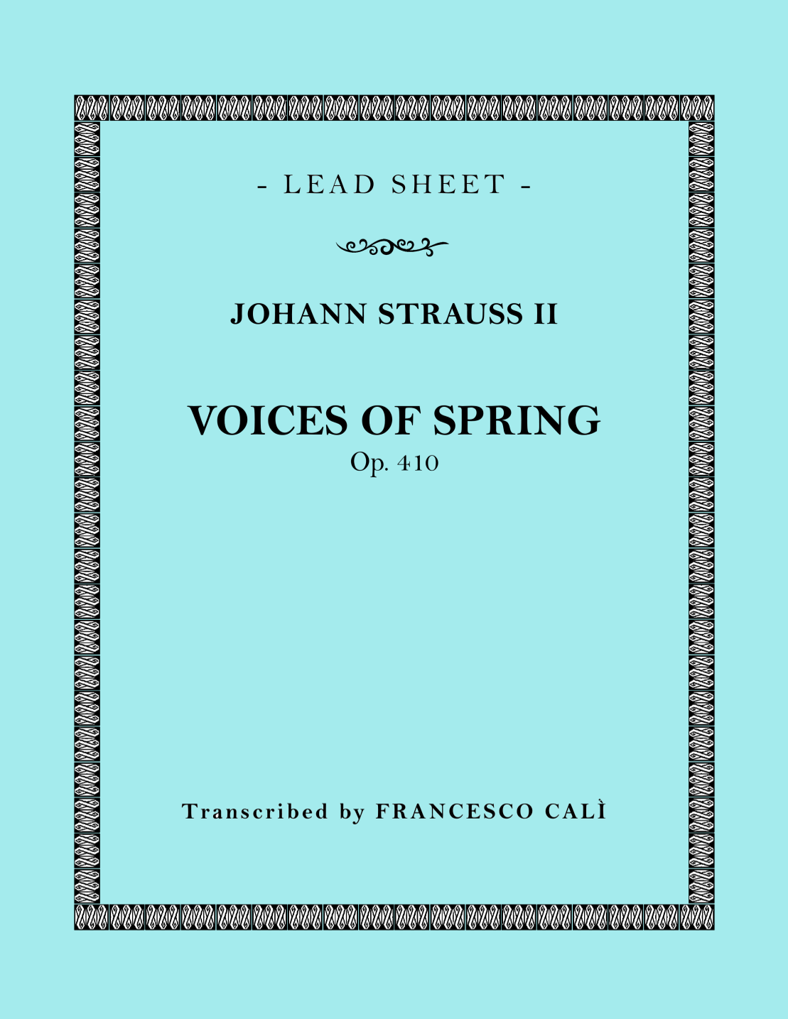 Voices of Spring (arr. Francesco Calì) by Johann Strauss II Sheet Music ...