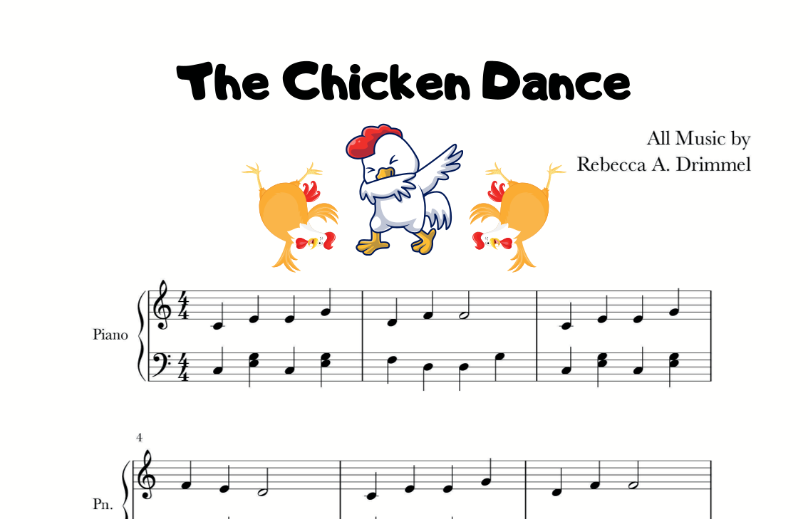The Chicken Dance by Rebecca A. Drimmel Sheet Music for Easy Piano at ...