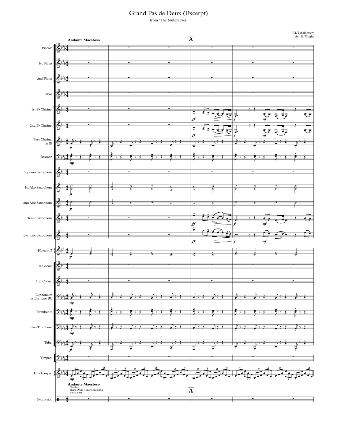 The Nutcracker: 'Grand Pas de Deux' for Concert Band (arr. Elliot ...