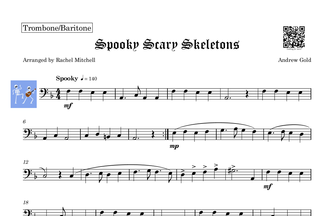 Spooky Scary Skeletons (arr. Rachel Mitchell) by Halloween Kids ...