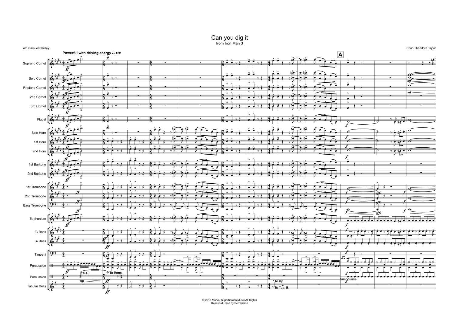 Can You Dig It (arr. Samuel Shelley) by Brian Theodore Tyler Sheet ...