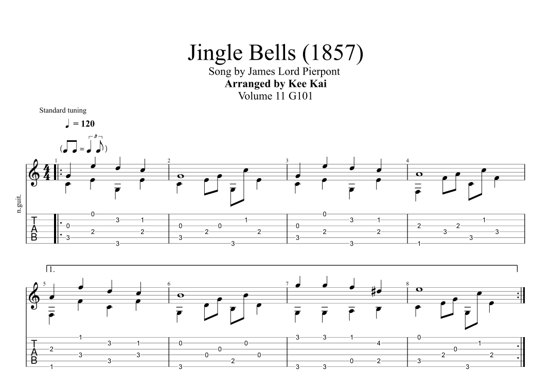 Jingle Bells (arr. Kee Kai) by 101 Strings Orchestra Sheet Music for ...