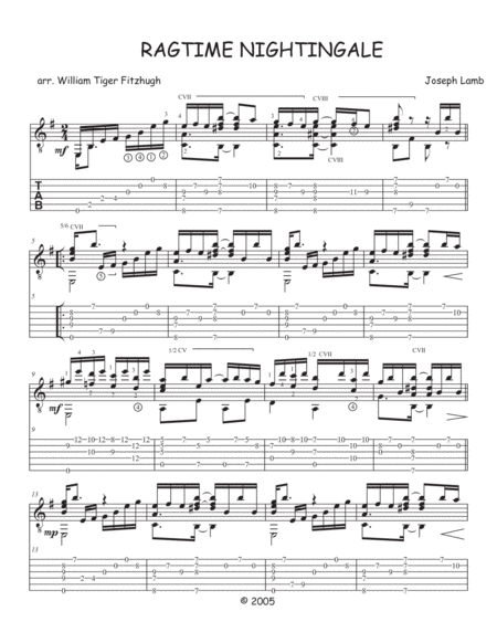 Ragtime Guitar Chords