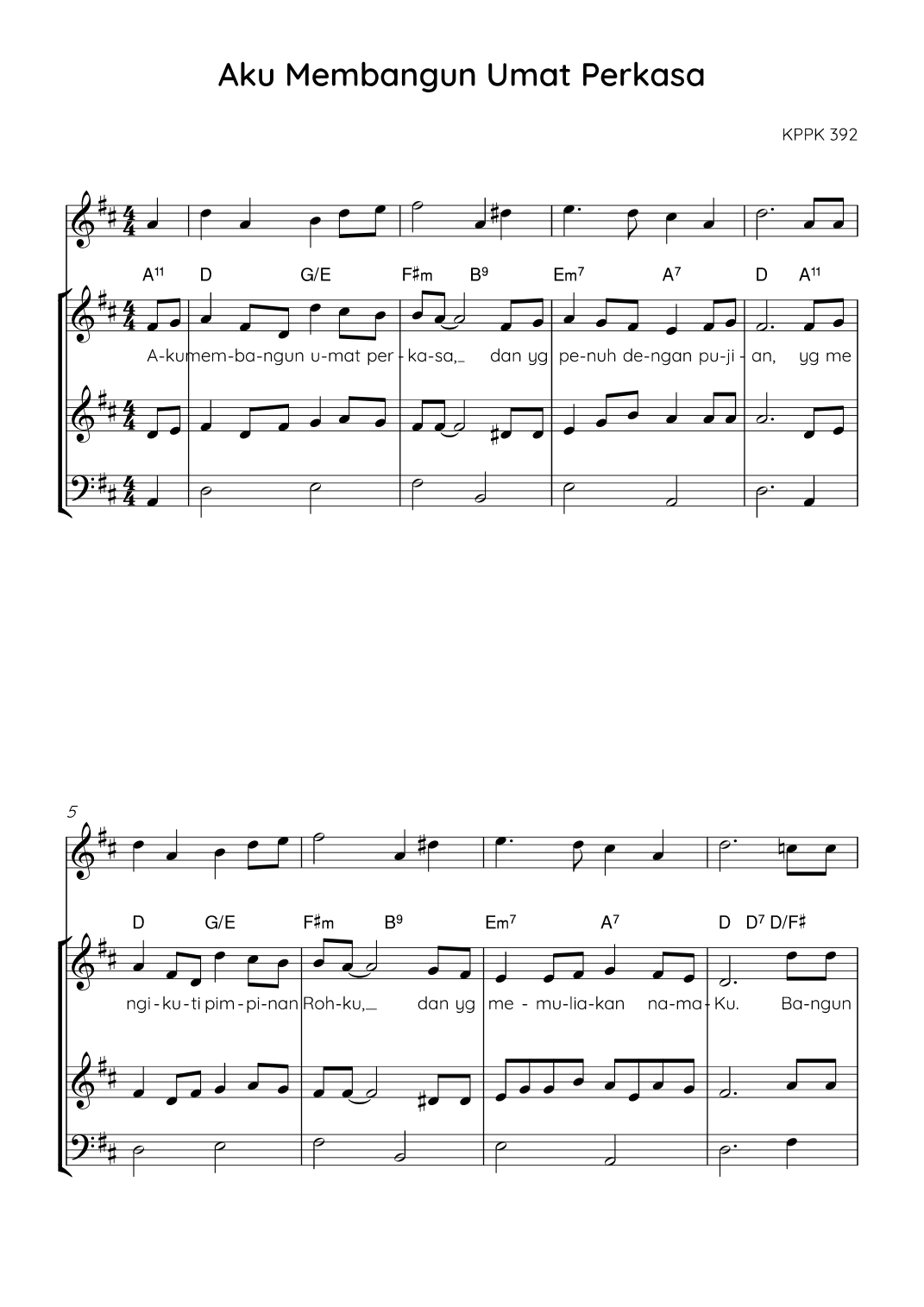 For I Am Building a People of Power / Aku Membangun Umat Perkasa ...