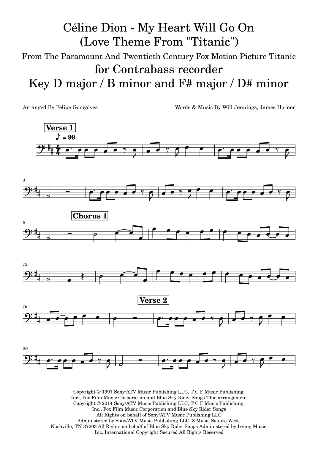 My Heart Will Go On (Love Theme From 'titanic') (arr. Felipe Gonçalves ...