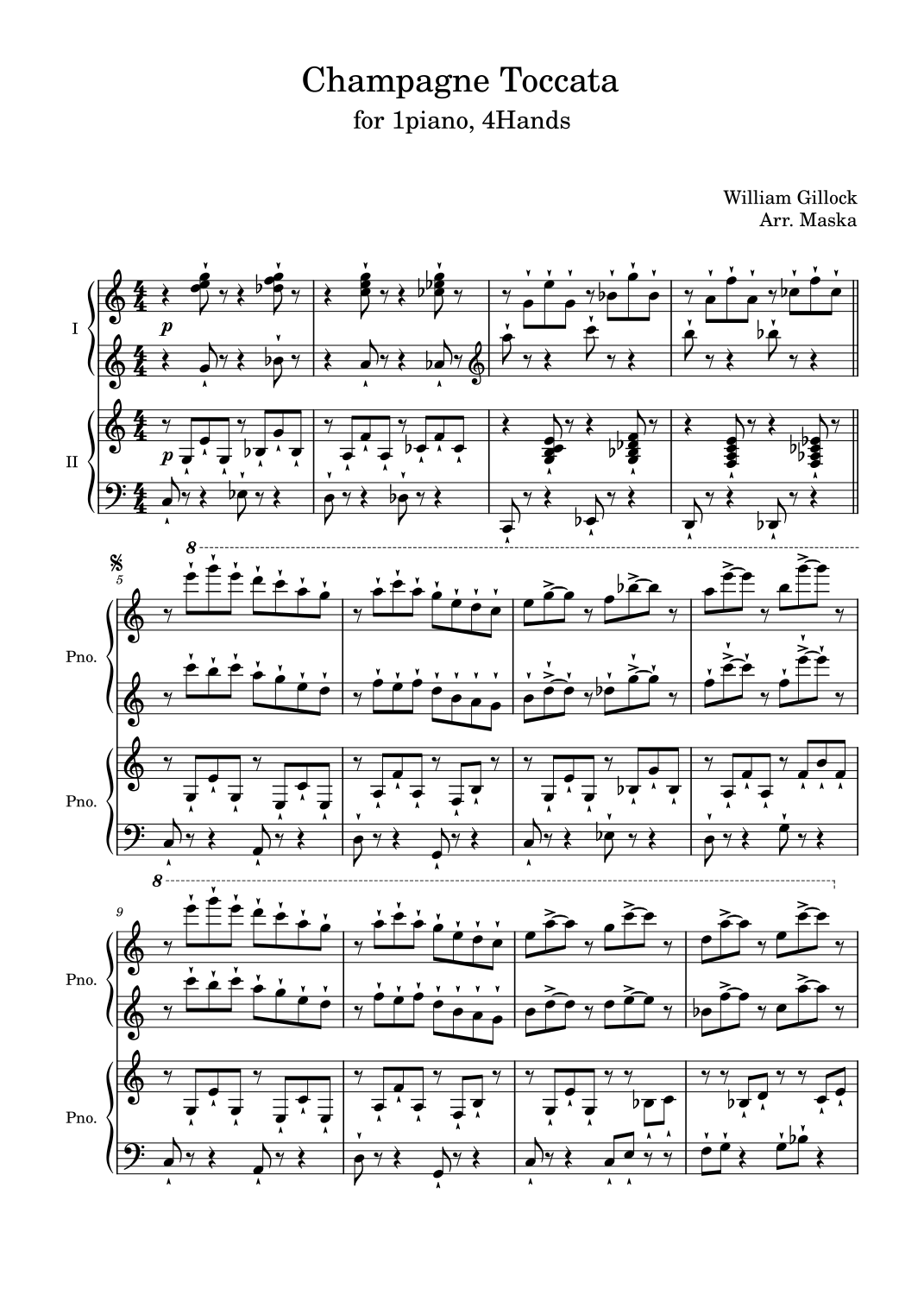 Champagne Toccata (arr. jungmi Na) by William Gillock Sheet Music for ...