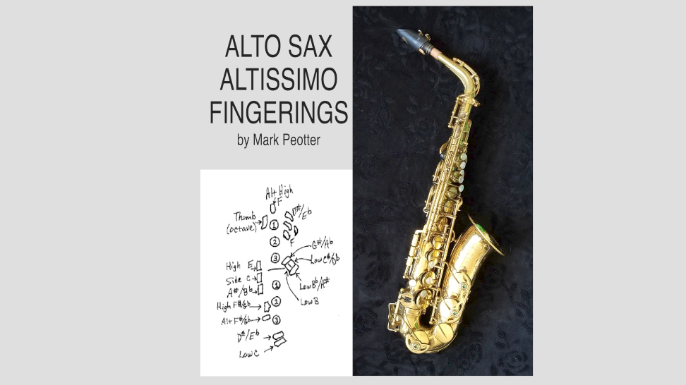 Alto Sax Altissimo Fingering Chart by Mark Peotter Sheet Music for ...