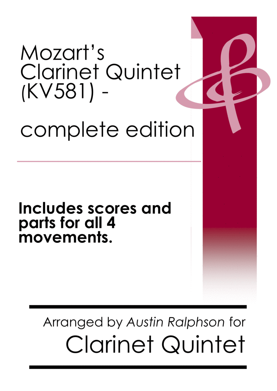 Mozart Clarinet Quintet KV581 (complete - all 4 movements) - clarinet ...