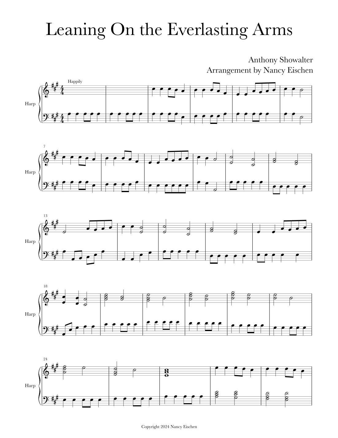 Leaning On the Everlasting Arms (arr. Nancy Eischen) by Anthony ...