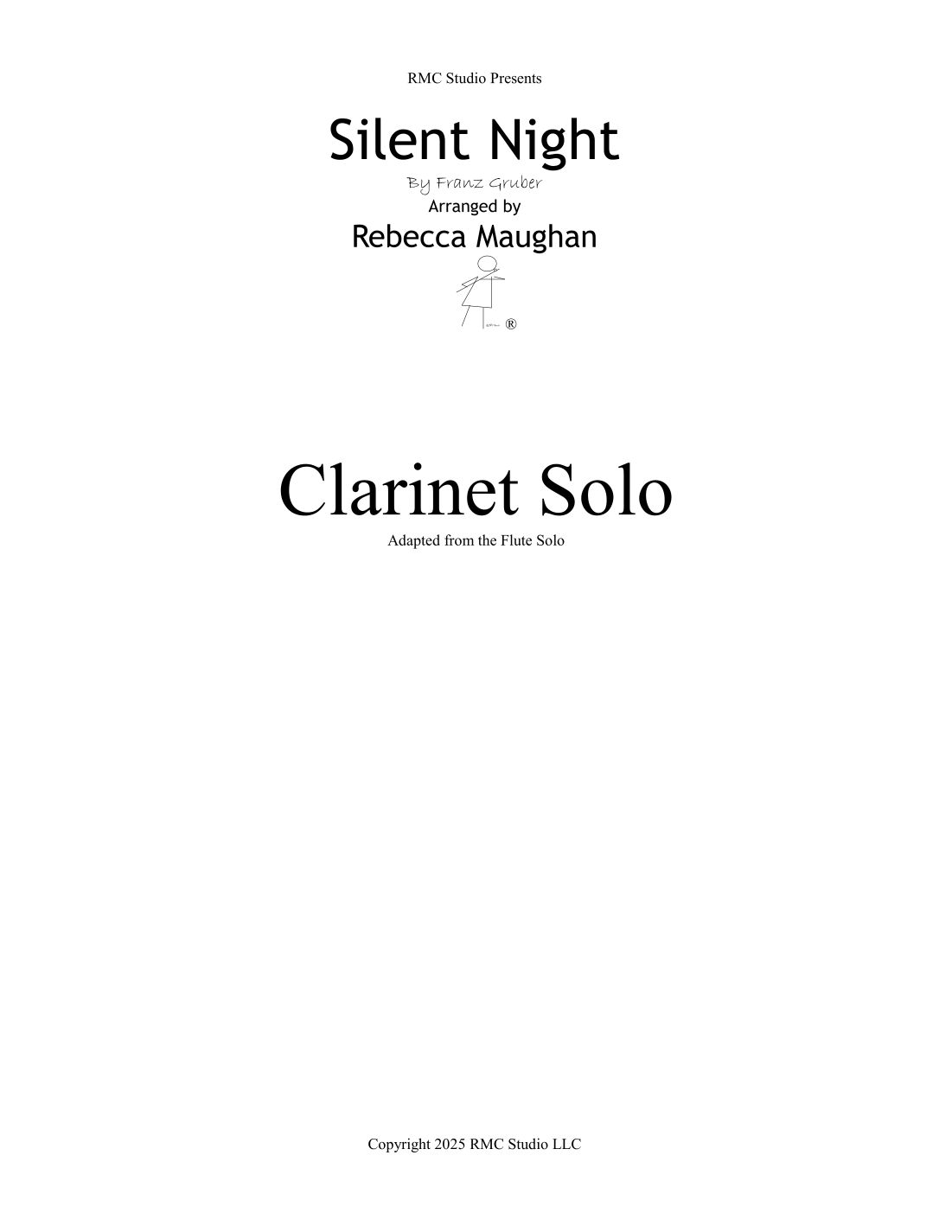 Silent Night (arr. Rebecca Maughan) by Franz Gruber Sheet Music for ...