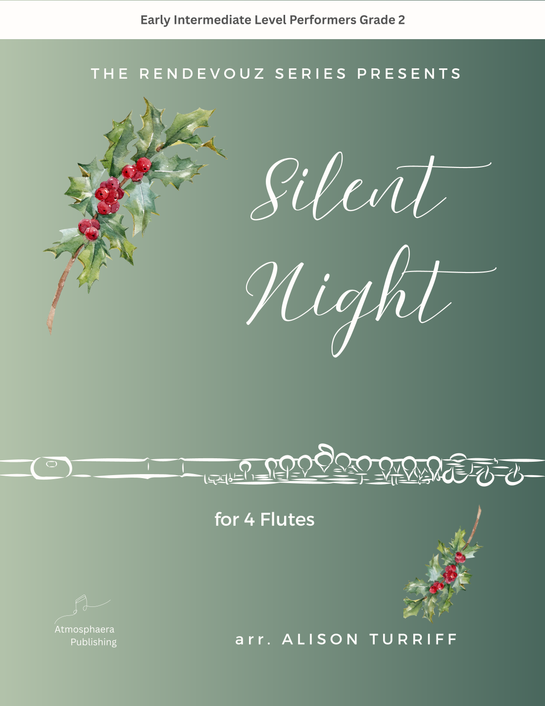 Silent Night for 4 flutes (arr. Alison Turriff) by trad. Sheet Music ...