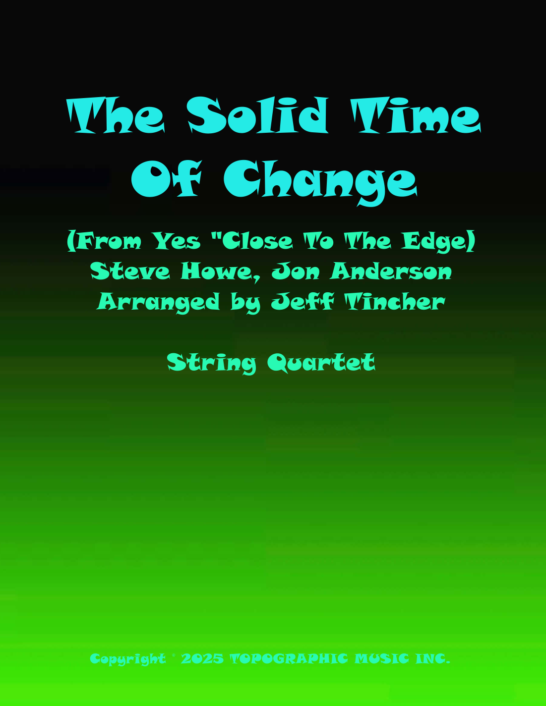 The Solid Time Of Change (arr. Jeff Tincher) by Steve Howe Sheet Music ...