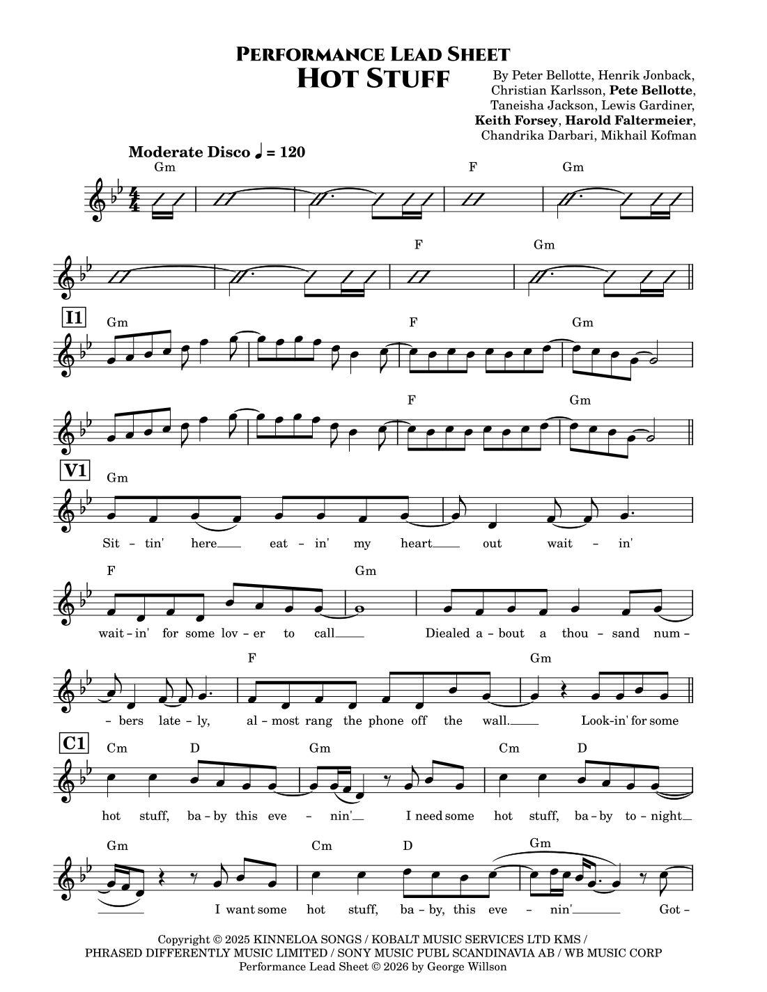 Hooked (Hot Stuff) (arr. George Willson) by Galantis Sheet Music for ...