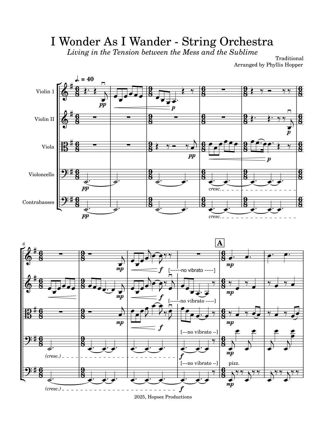 I Wonder as I Wander (arr. Phyllis Hopper) by Traditional Sheet Music ...