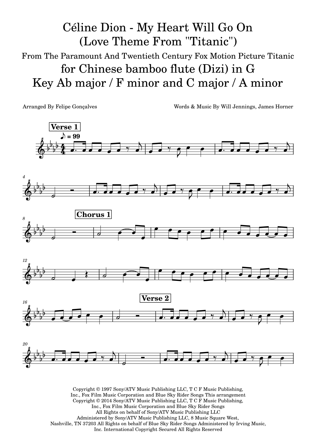 My Heart Will Go On (Love Theme From 'titanic') (arr. Felipe Gonçalves ...