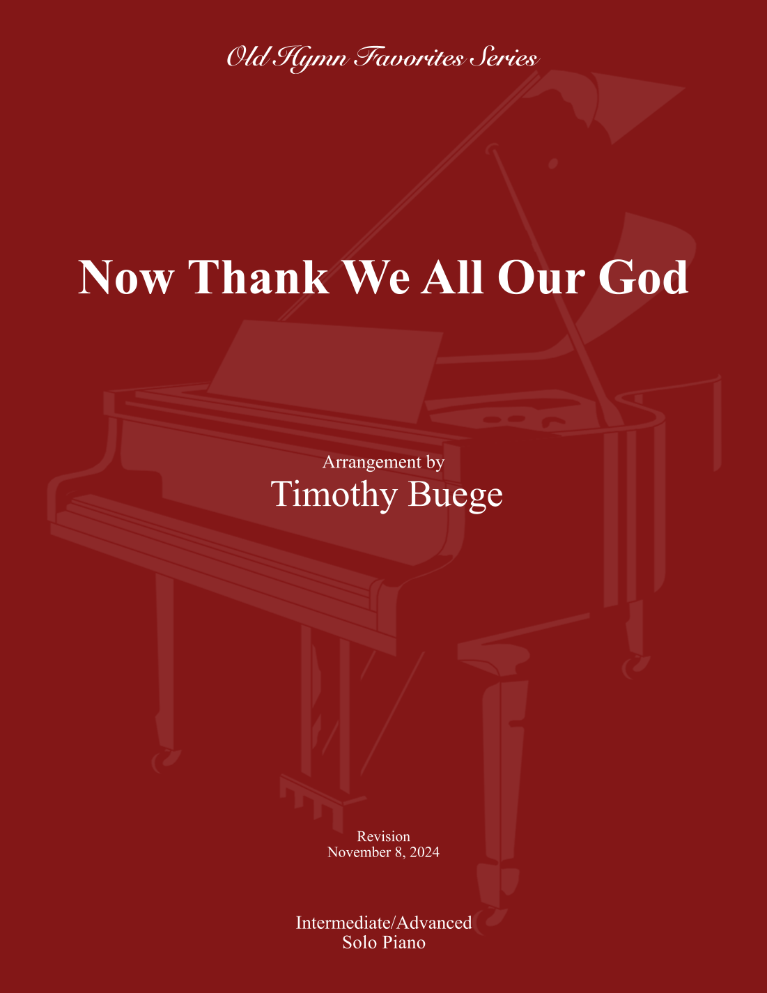 Now Thank We All Our God (arr. Timothy Buege) by Johann Crüger Sheet ...