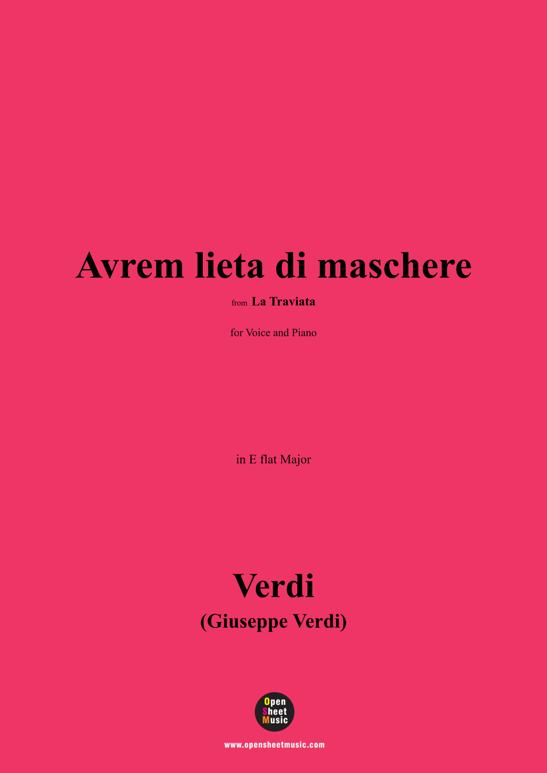 Verdi-Avrem lieta di maschere(Finale II),Act 2 No.11,in E flat Major ...