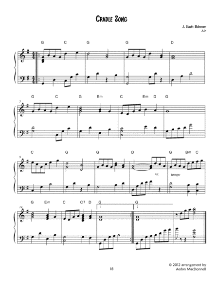 Cradle Song - Scottish Air (arr. Harp use Inspirations) by J. Scott ...