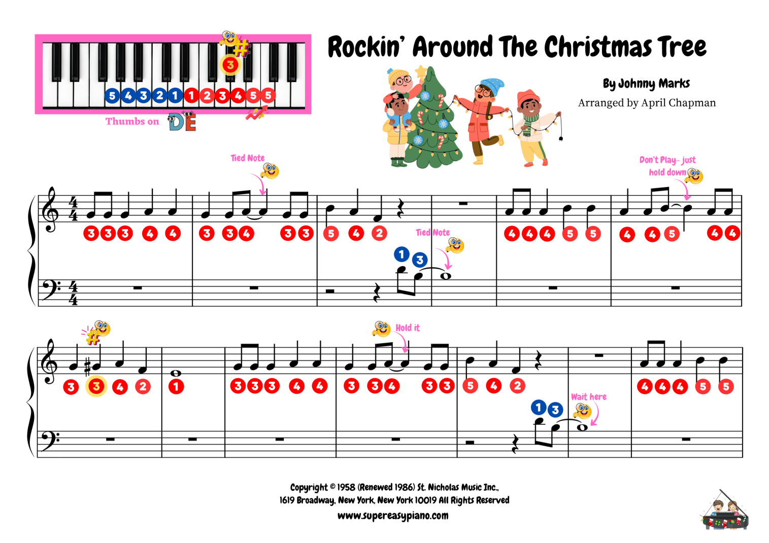 Rockin' Around The Christmas Tree (arr. April Chapman) by Brenda Lee ...