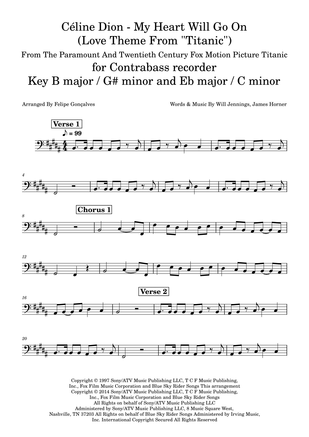 My Heart Will Go On (Love Theme From 'titanic') (arr. Felipe Gonçalves ...
