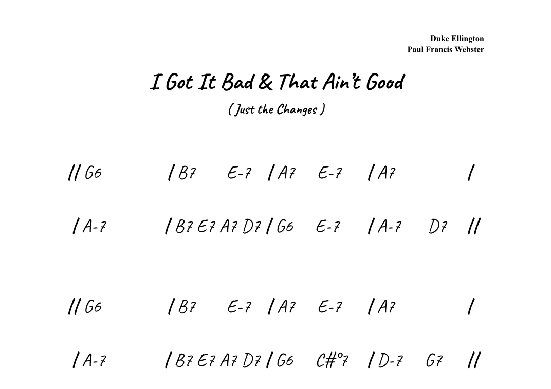 I Got It Bad And That Ain't Good (arr. Bronson Ferdinand Wright) by ...