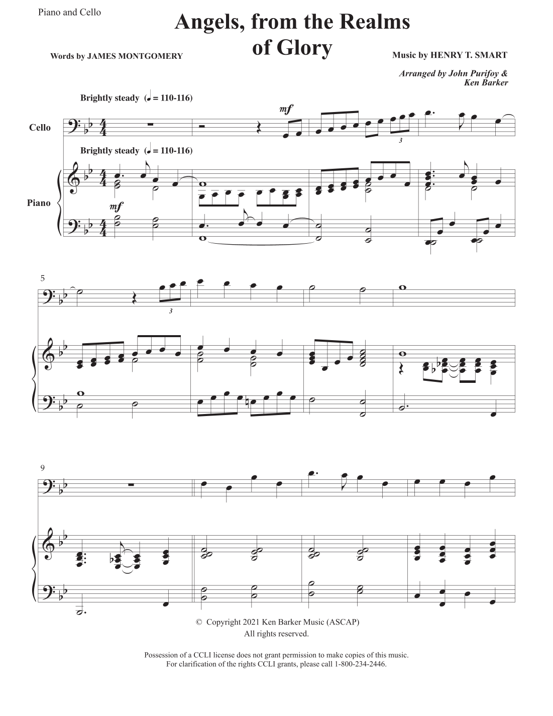 Angels from the Realms of Glory (arr. John Purifoy and Ken Barker) by ...