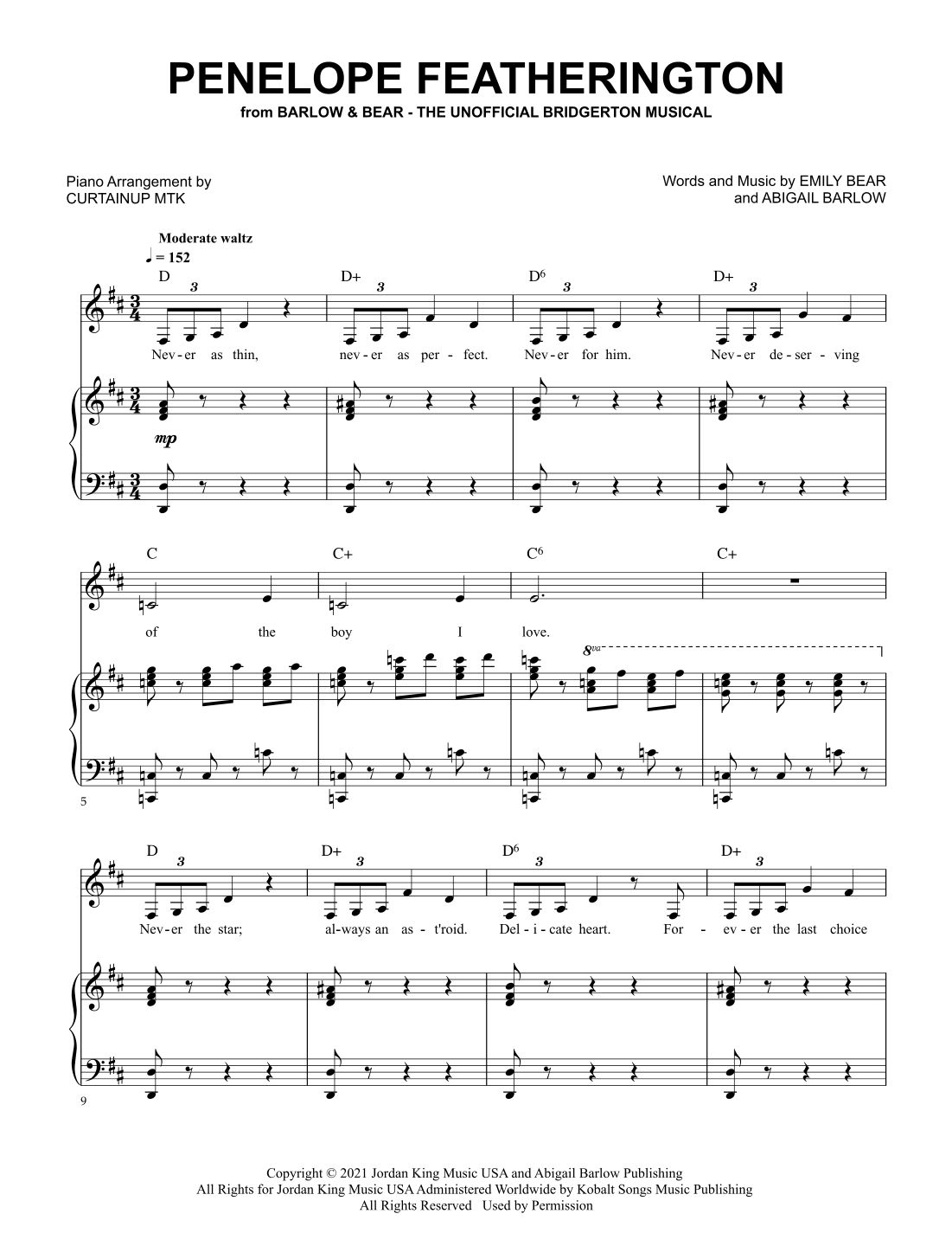 Penelope Featherington (arr. CurtainUp MTK - from The Unofficial ...