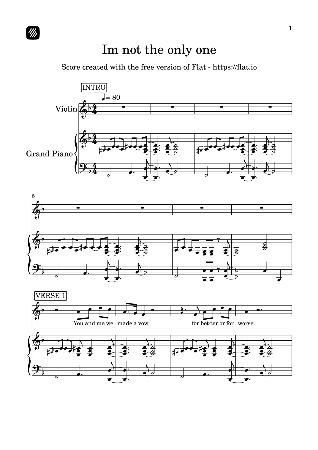 I'm Not The Only One (arr. Daniel Boltyansky) by Sam Smith Sheet Music ...