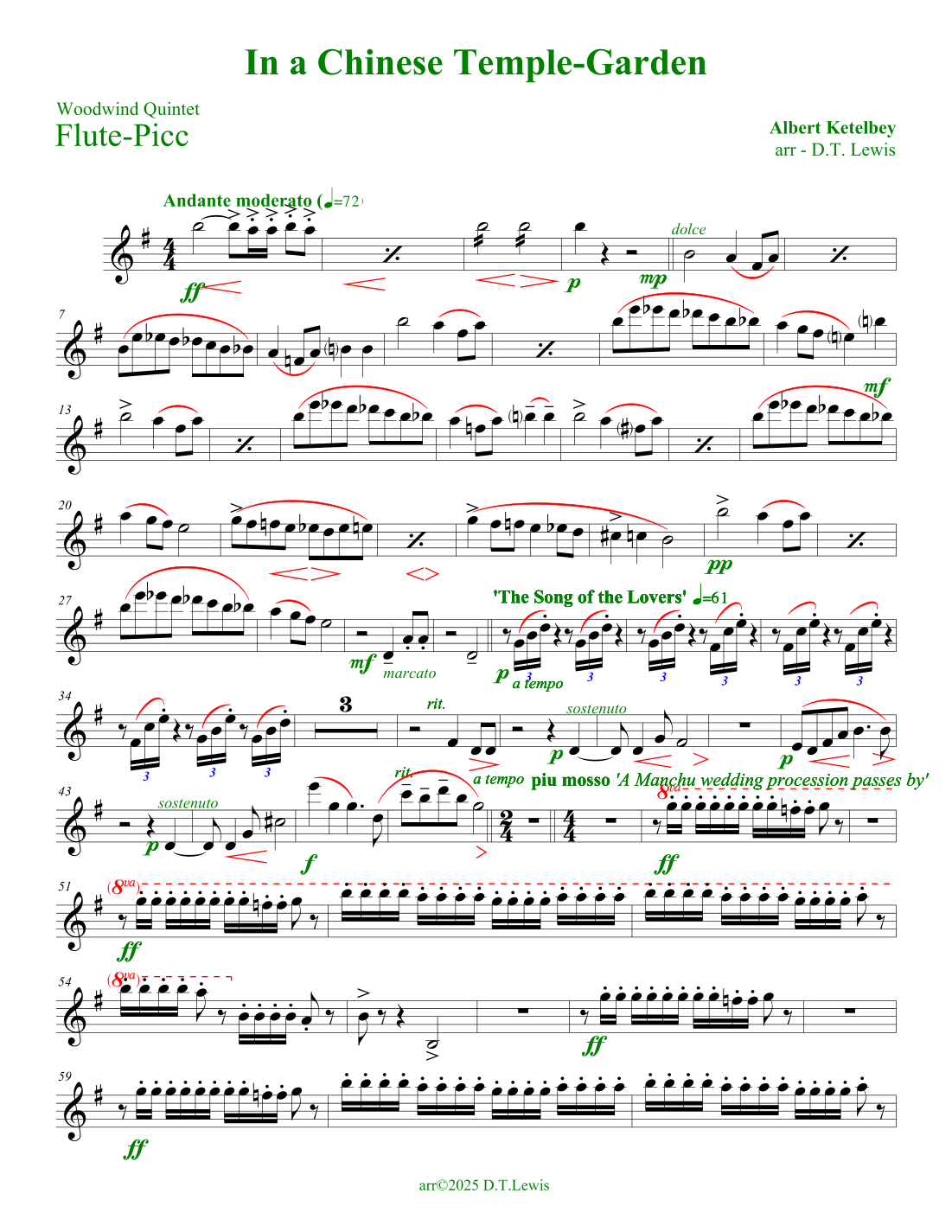 In a Chinese Temple-Garden (In a Chinese Temple Garden) (arr. Derrick ...