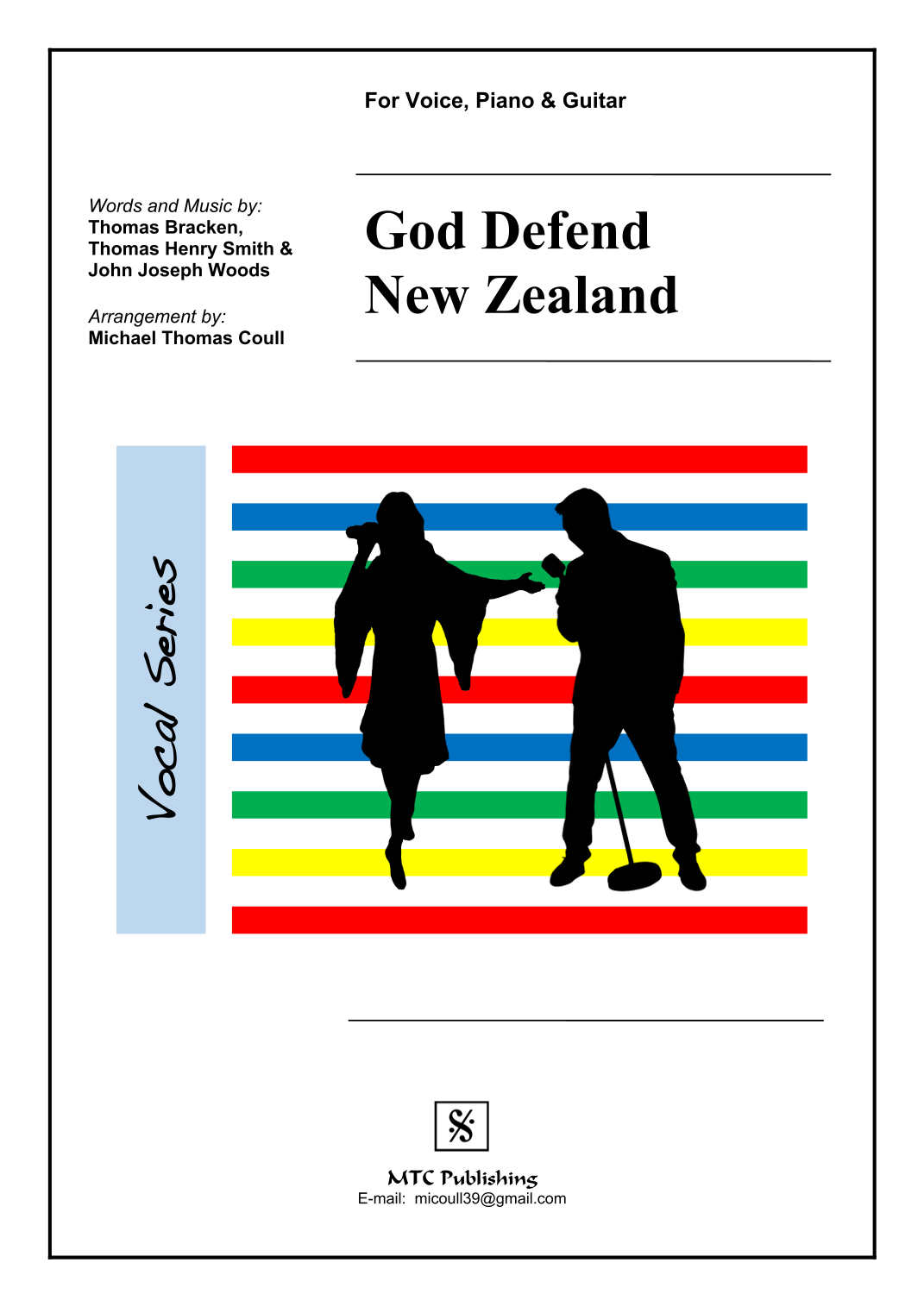 God Defend New Zealand (arr. Michael Thomas Coull) by John Joseph Woods ...