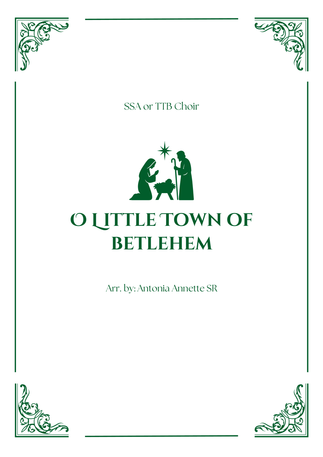 O Little Town of Betlehem (arr. Antonia Annette SR.) by Lewis Henry ...