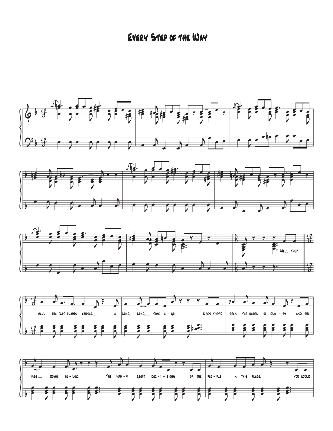 Every Step Of The Way (arr. Biegler) by Steve Walsh Sheet Music for ...