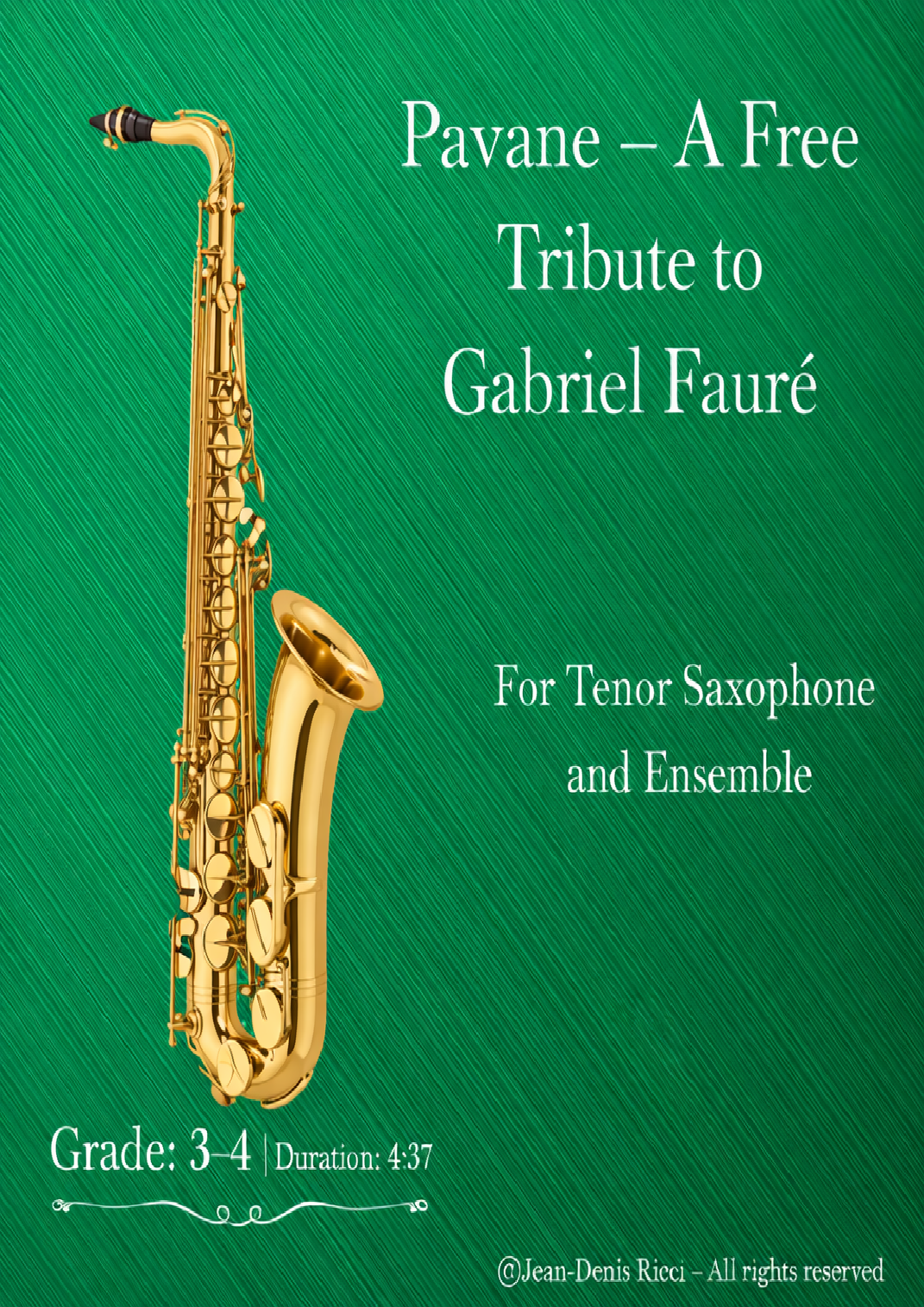 Pavane - A Free Tribute to Gabriel Fauré (arr. JEAN-DENIS RICCI) by ...