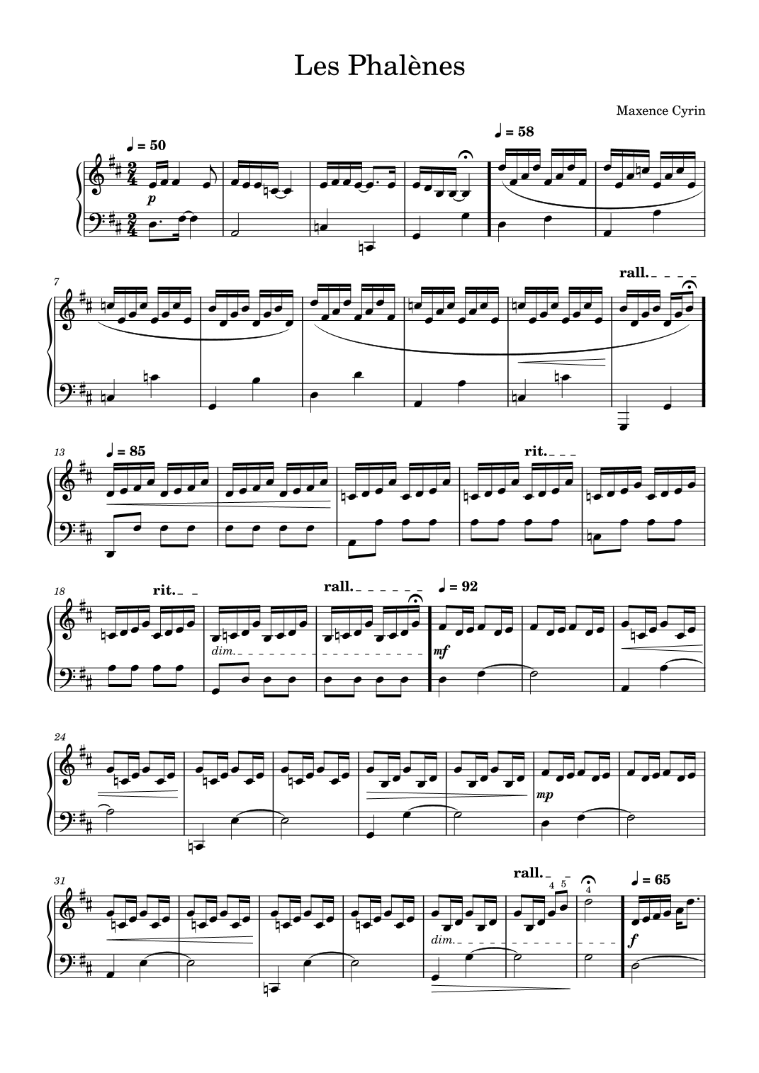 Les Phalènes by Maxence Cyrin Sheet Music for Piano Solo at Sheet Music ...