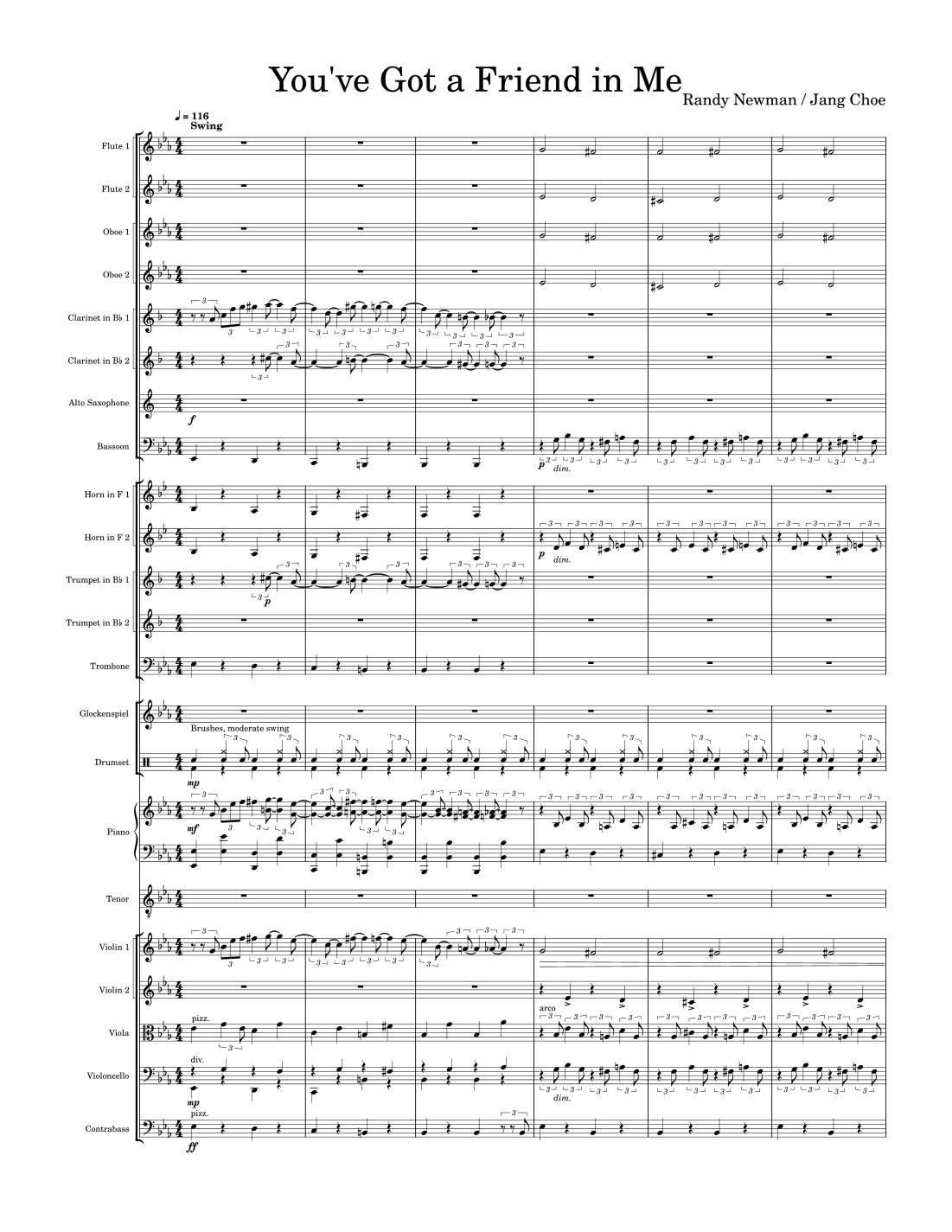 You've Got A Friend In Me (arr. Jang Choe) by Randy Newman And Lyle ...