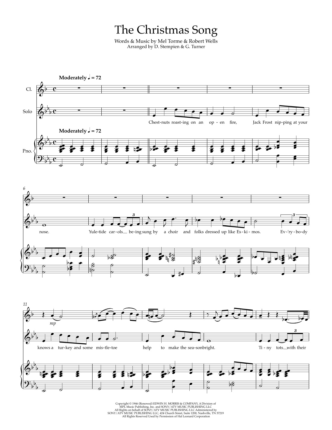 The Christmas Song (Chestnuts Roasting On An Open Fire) (arr. Debra E ...